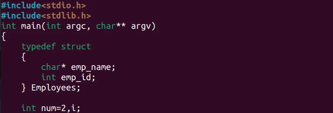 How To Use Malloc Function To Create Array Of Structs 