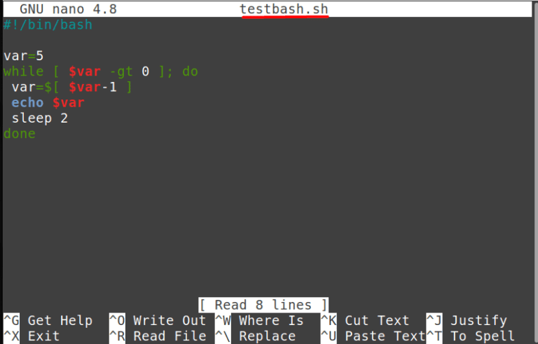 How To Use Set Command In Bash