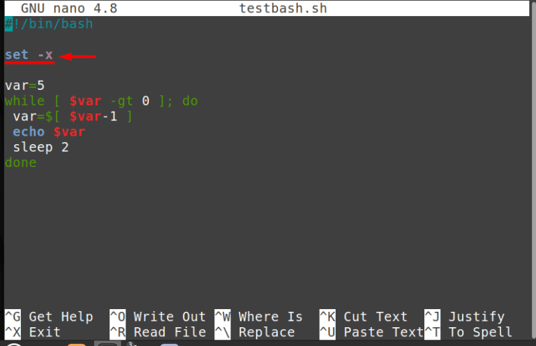 How To Use Set Command In Bash