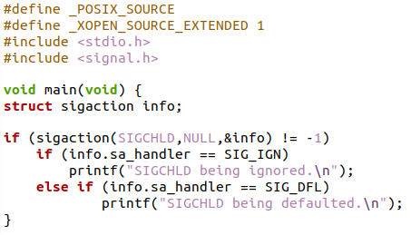 举例说明C语言中sigaction函数的使用sigaction()是一个允许调用/观察或检查与特定信号相关的特定动作的函 - 掘金
