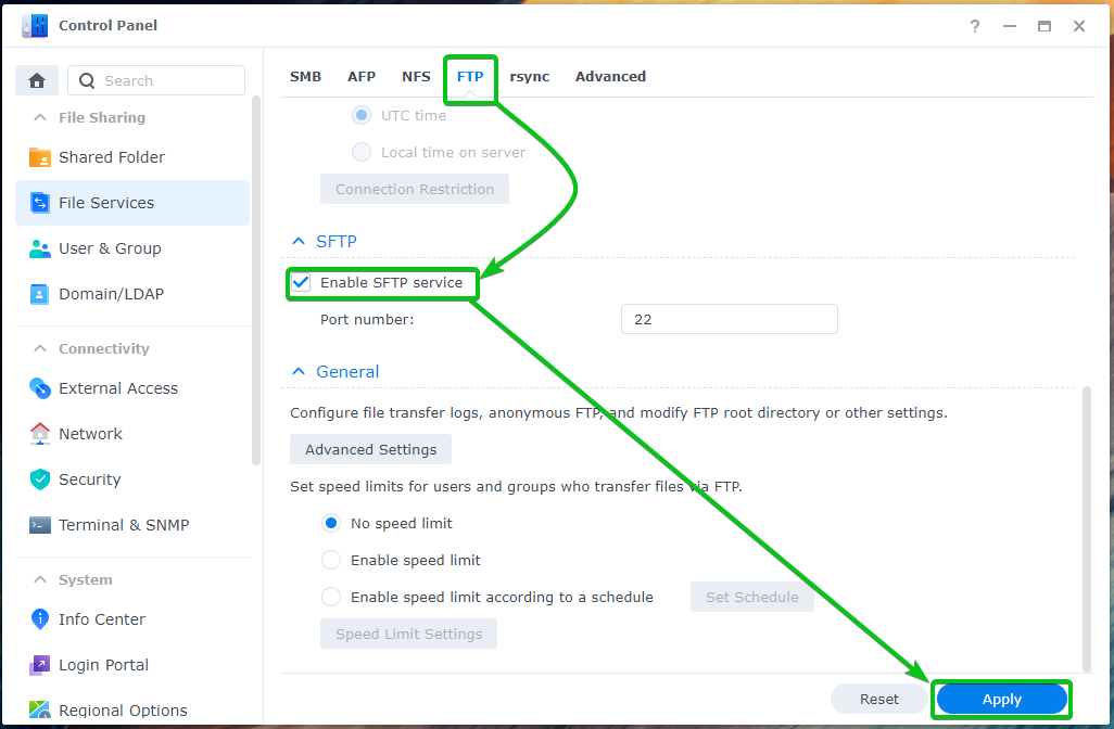 How Do I Enable SFTP On Synology NAS 
