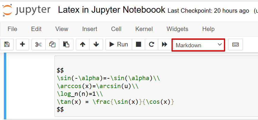 How To Use Latex In Jupyter Notebook