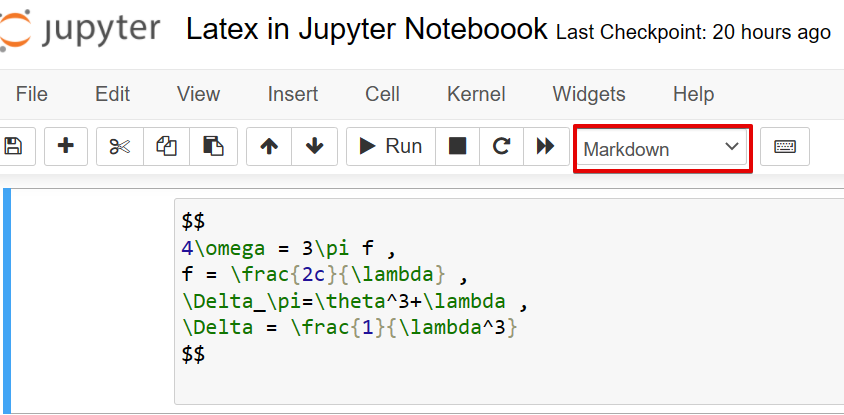 How To Use Latex In Jupyter Notebook