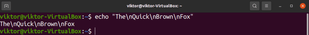 How To Echo Newline In Bash