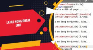 Latex Horizontal Line – Linux Hint