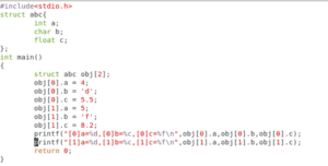 How to Make an Array of Structs in C
