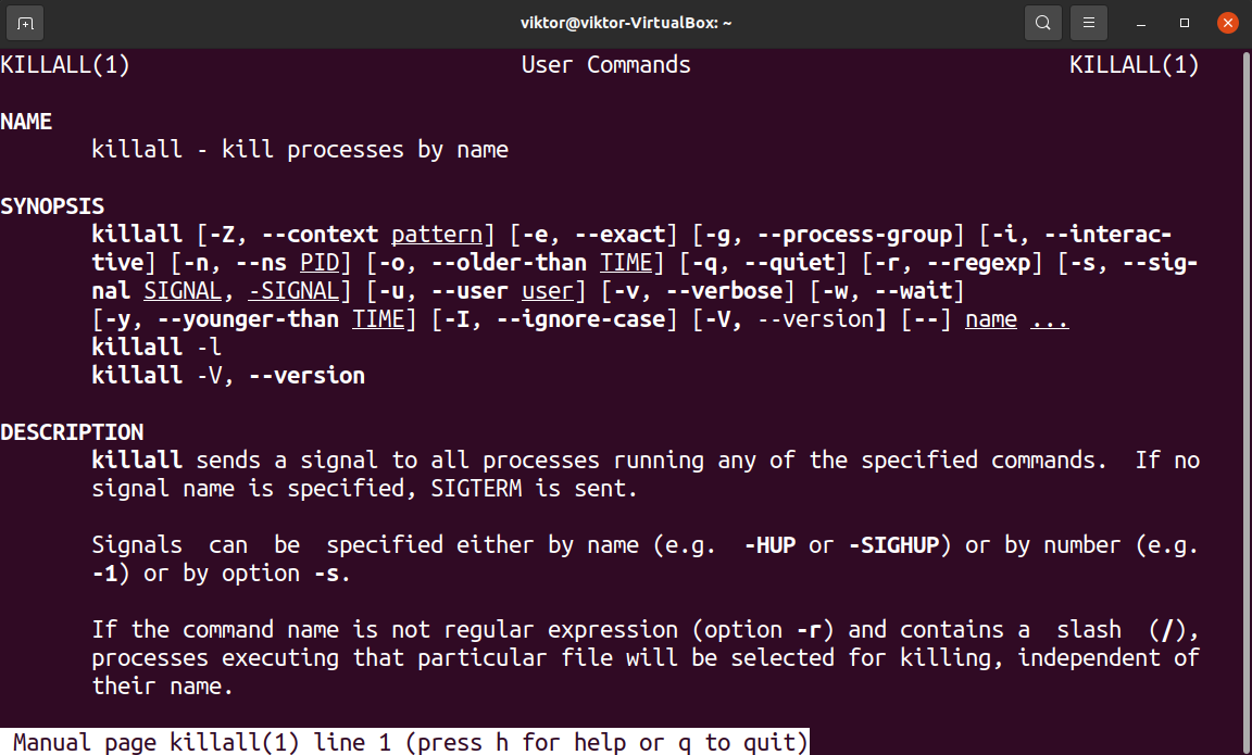 Linux Kill Process By PID