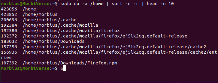 How To Find The Largest Files On The Linux System