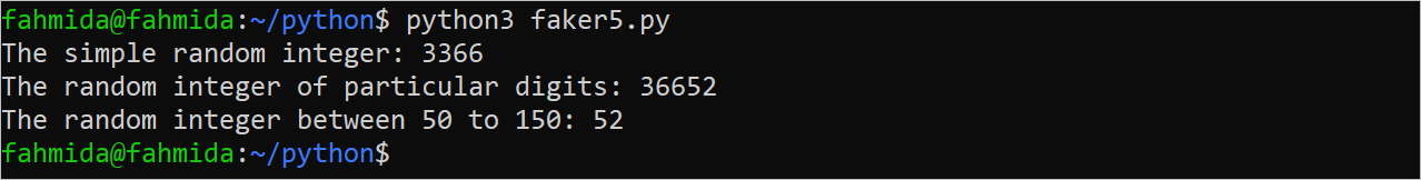 Python Dummy Data Generator Limopure