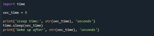 Python Time sleep Milliseconds