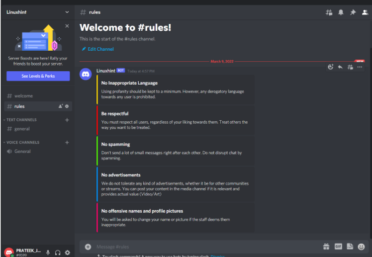 How To Create A Rules Channel In Discord