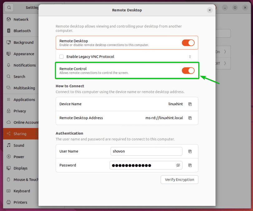 How To Enable Remote Desktop On Ubuntu Desktop 2204 Lts And Access It From Windows Remote
