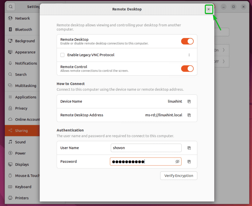 How To Enable Remote Desktop On Ubuntu Desktop 2204 Lts And Access It From Windows Remote