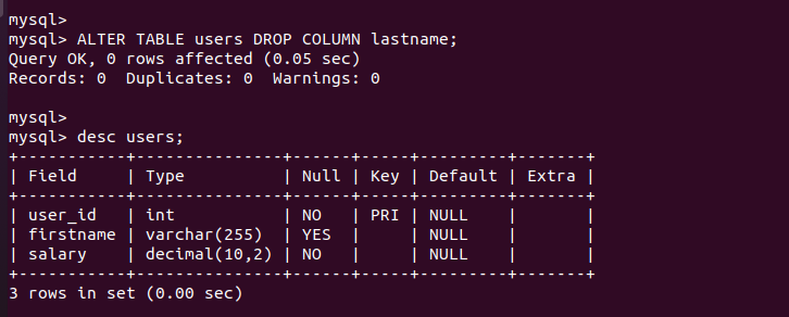 SQL Delete Column From Table LaptrinhX