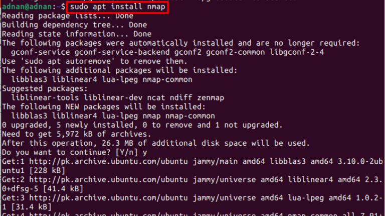 How to Use Nmap Command on Ubuntu 22.04