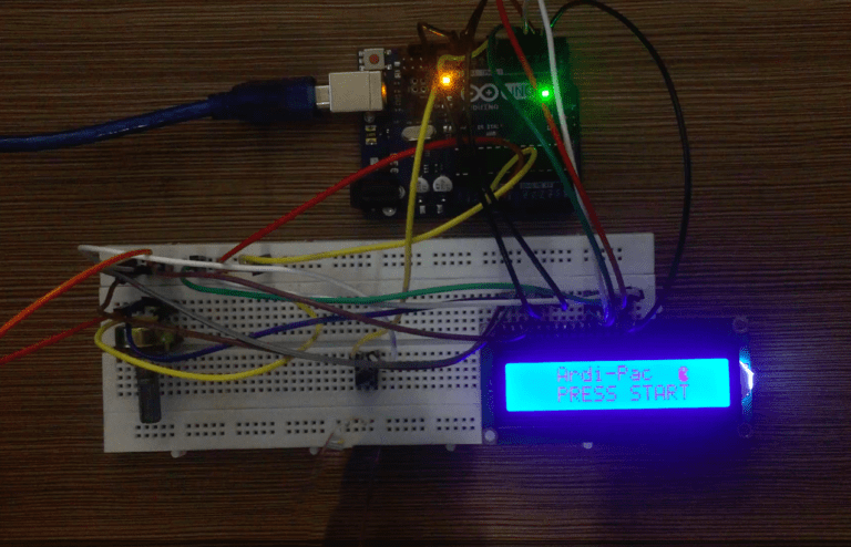 Making a game using Arduino Uno and 16×2 LCD