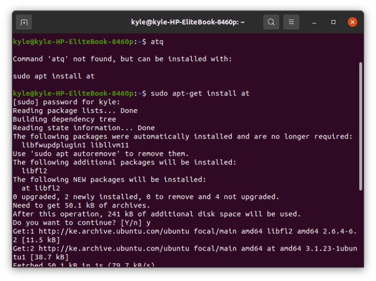 How to Use the atq Linux Command