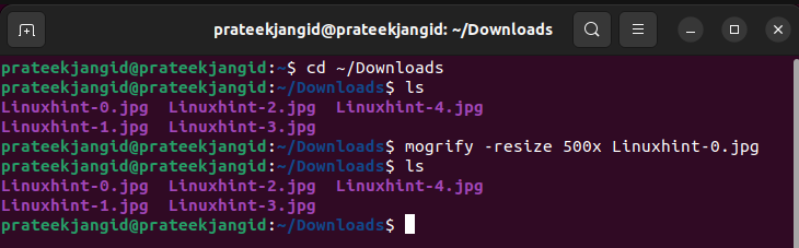 Resize All Images In A Linux Folder