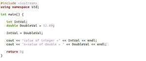 Convert Int to Double in C++