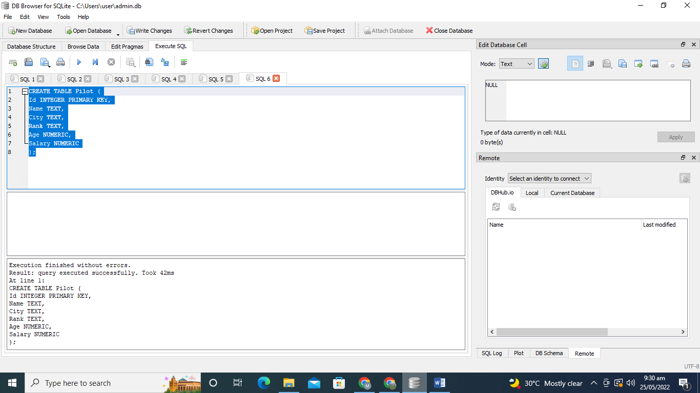 SQLite Insert Values
