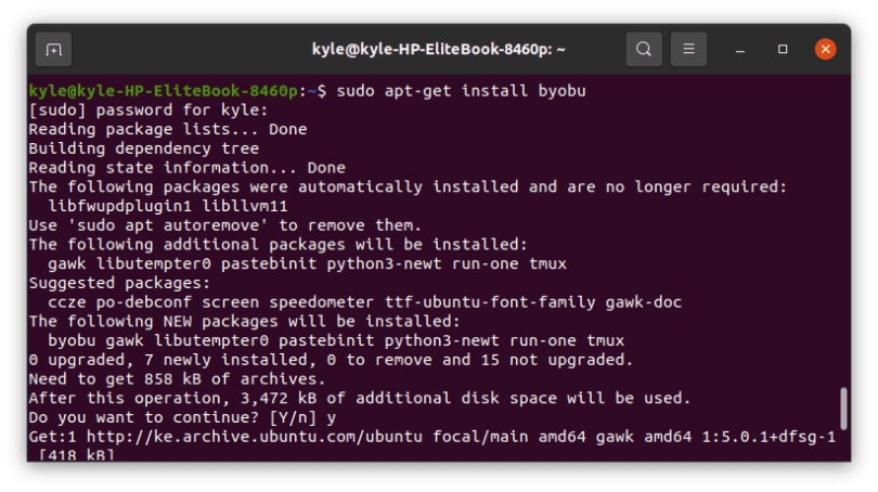 Getting Started with Byobu Linux Command
