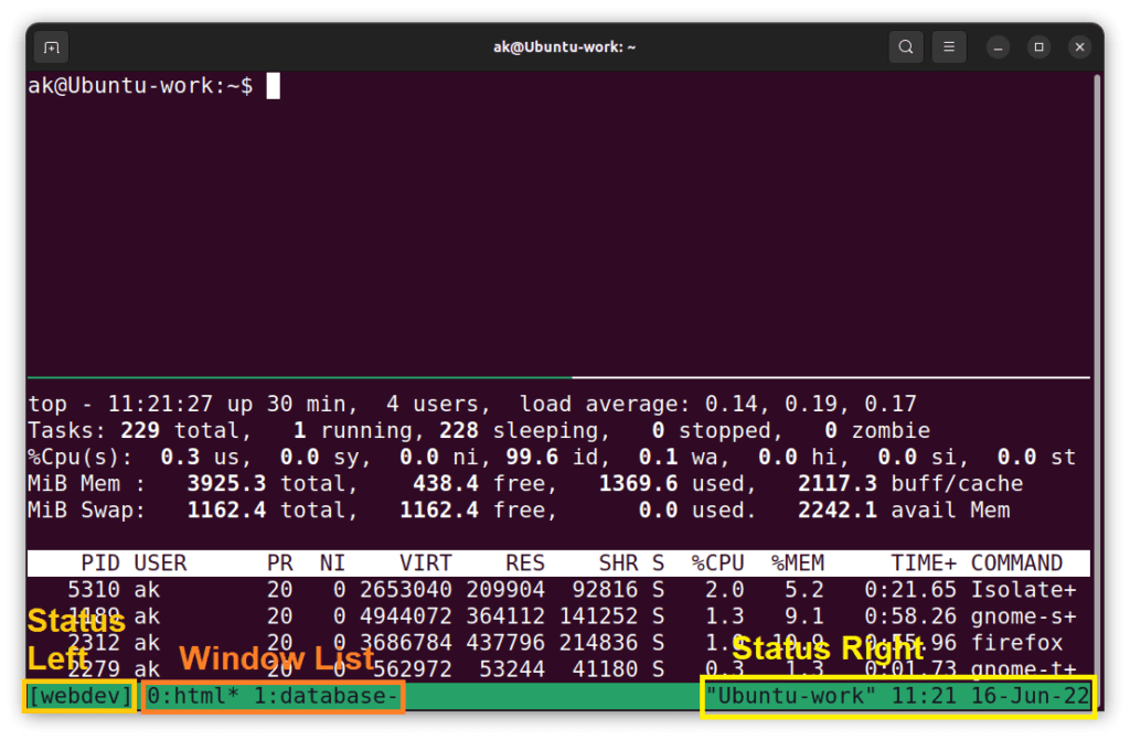 Customizing the Status Bar in tmux | DevsDay.ru
