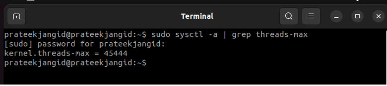 Get And Set Max Thread Count In Linux
