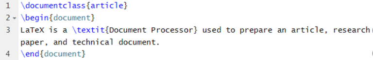 How To Create An Italic Text In LaTeX