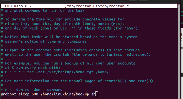 How To Execute Crontab At System Boot Time