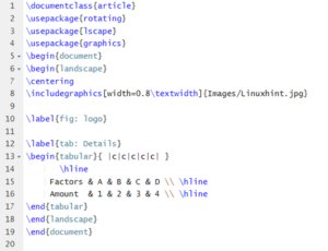 How To Use Landscape Page in LaTeX – Linux Hint