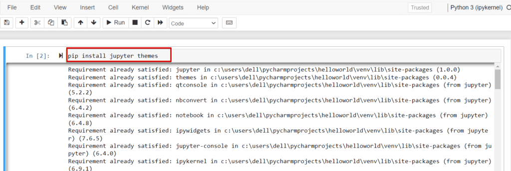 How to Change the Theme in Jupyter Notebook