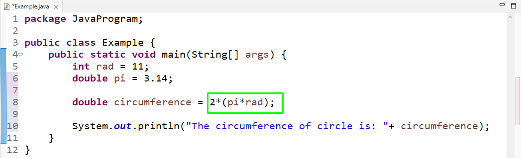 How To Use Pi In Java