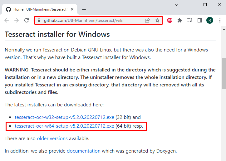 How To Install Tesseract On Windows