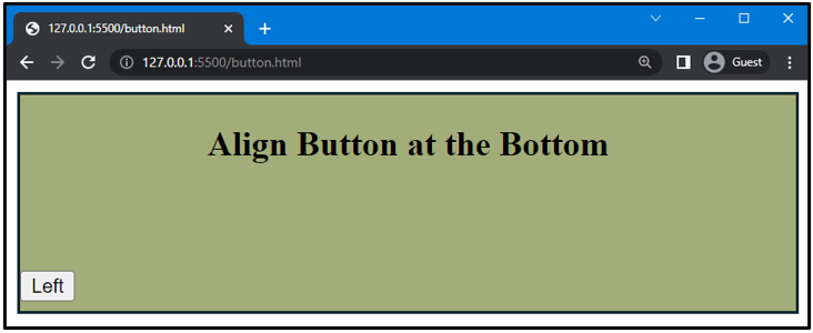 How To Align Button At The Bottom Of Div Using CSS 