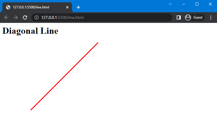 How To Draw A Diagonal Line Using CSS