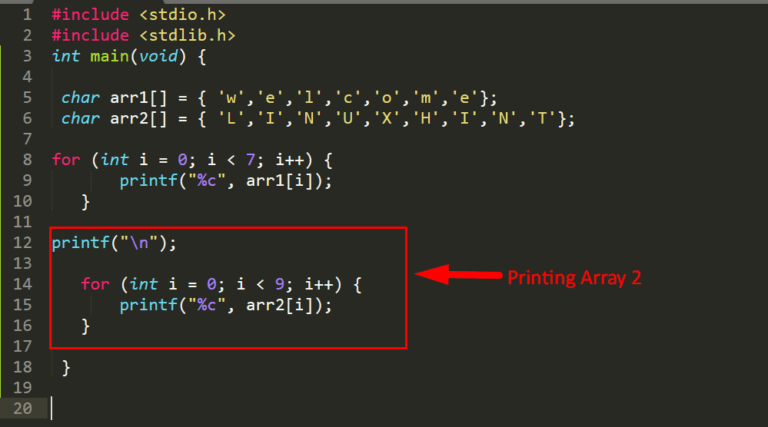 How to Print a Char Array in C Through printf – Linux Hint