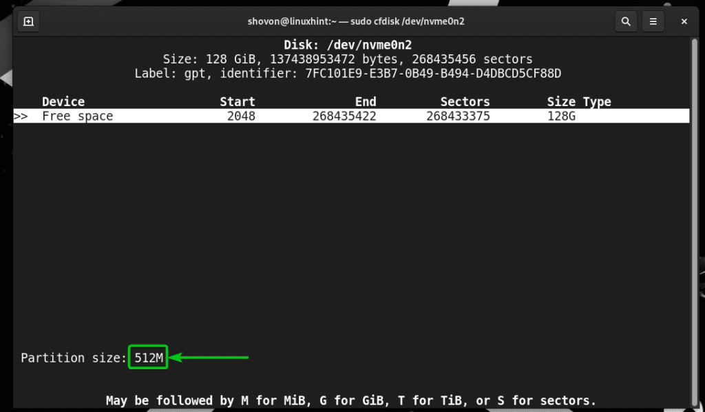 Linux'ta Cfdisk Kullanarak Diskleri Bölümleme - Linux Teknik Bilgi Arşivleri